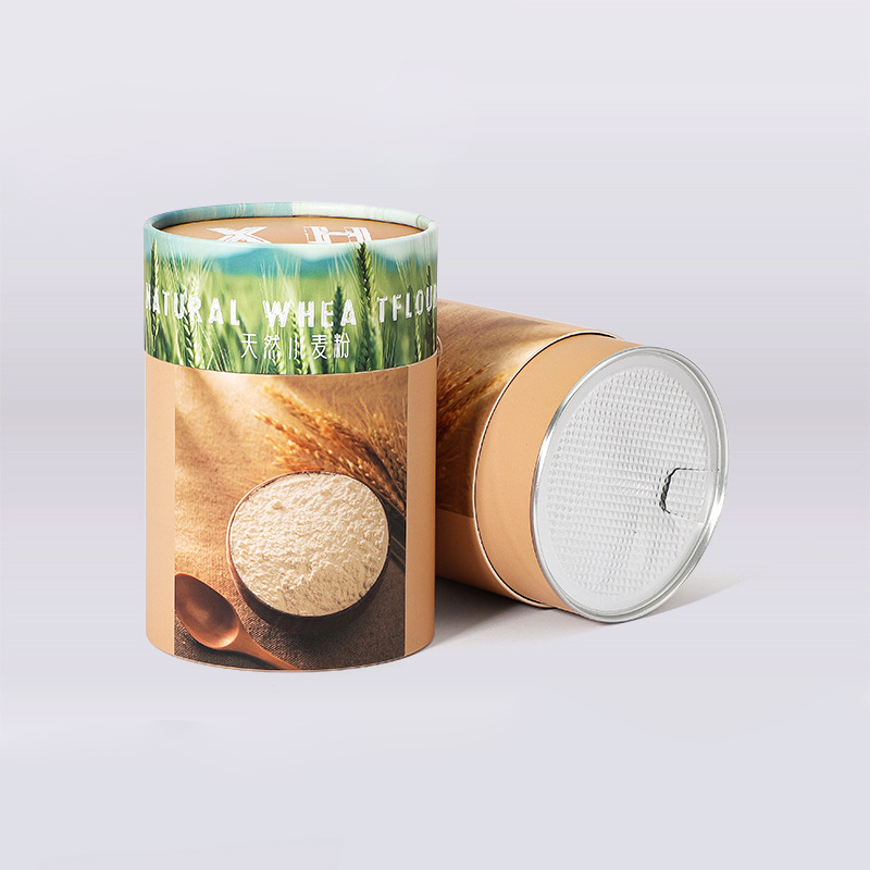 Easy Peel-off Wheat Flour Aluminum Foil Powder Rolled Edge Paper Tube ...